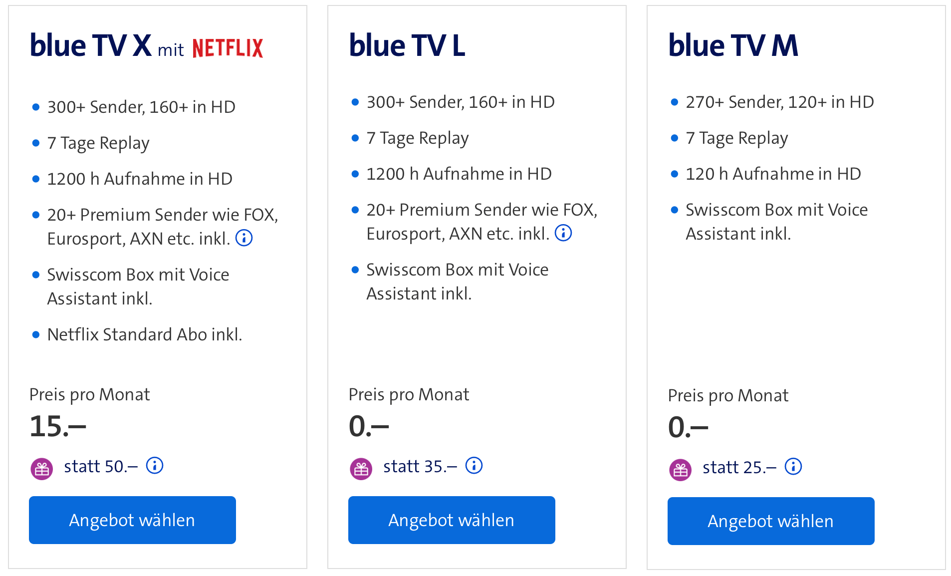 Kostenloses Swisscom blue TV im ersten Jahr bei Internet-Bestellung ...
